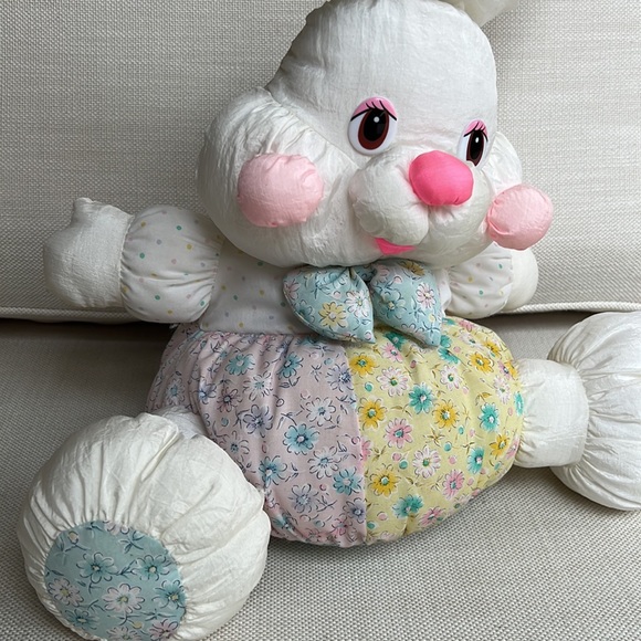 Puffalumps | Holiday | Vintage Puffalump Nylon Stuff Easter Bunny Rabit ...